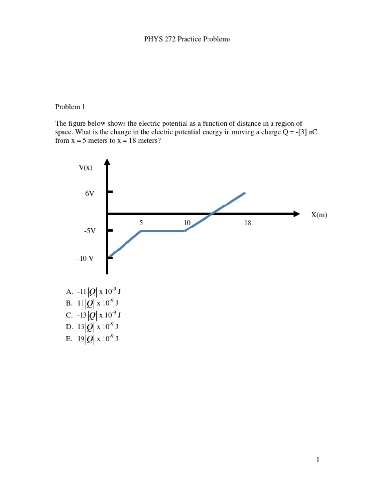 Phys 272 Final Exam Practice | PDF | Magnetic Field | Electric Current