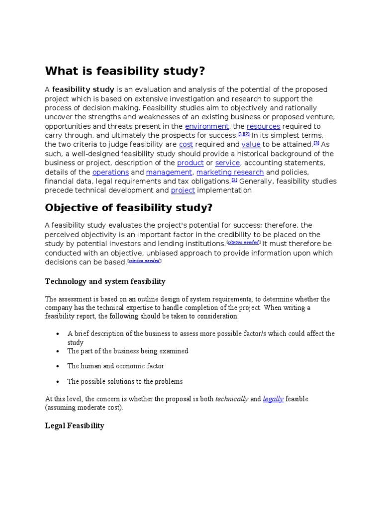 What is Feasibility Study | Feasibility Study | Business