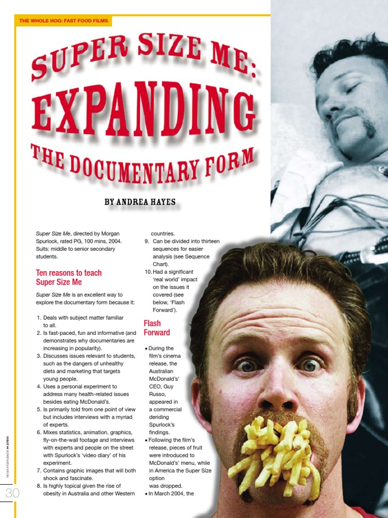 Super Size Me | PDF | Food And Drink | Nutrition