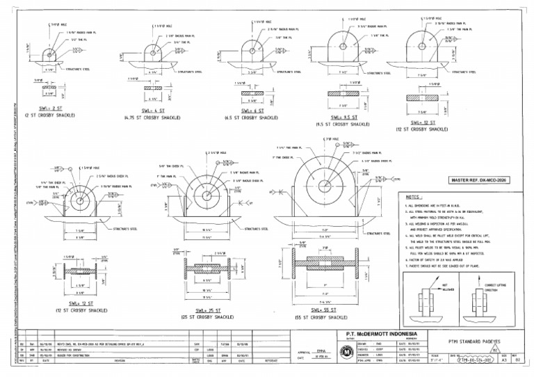 Standard Padeye For Construction | PDF