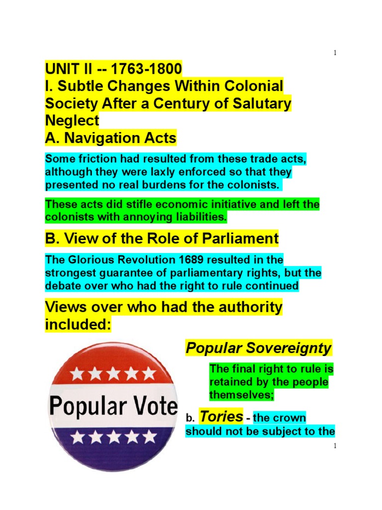 1763-1783 The Road To American Revolution HL | PDF | Thirteen Colonies ...