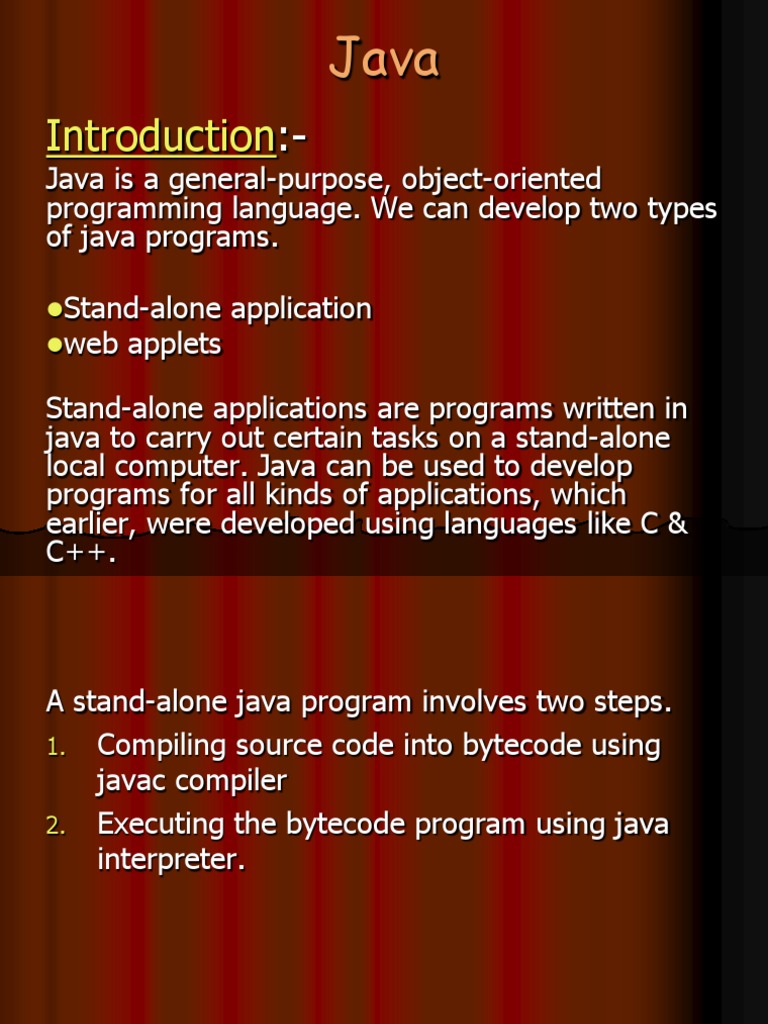 Java | PDF | Java (Programming Language) | Java Virtual Machine Java | PDF | Java (Programming Language) | Java Virtual Machine