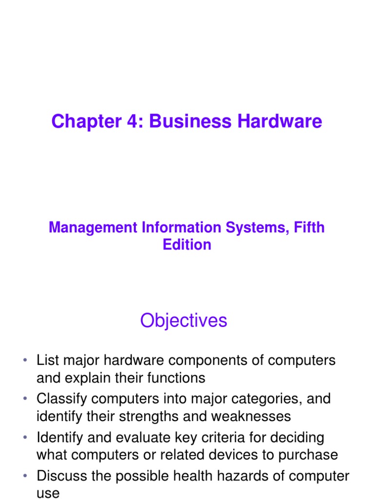 MIS Chapter 4 | PDF | Computer Data Storage | Computer Hardware