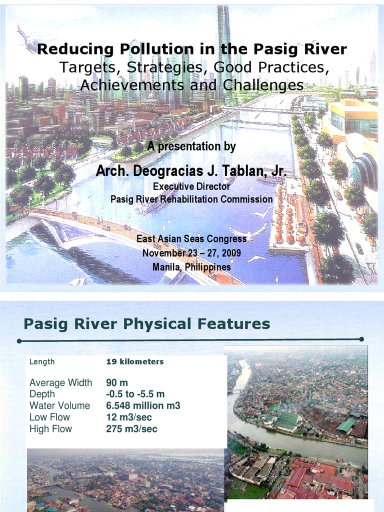 Pasig River Rehabilitation | Sewage Treatment | Water Quality