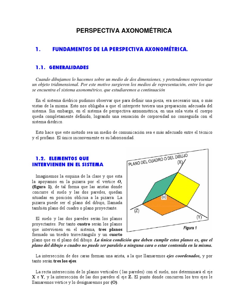 Sistema Axonometrico | PDF | Elipse | Triángulo