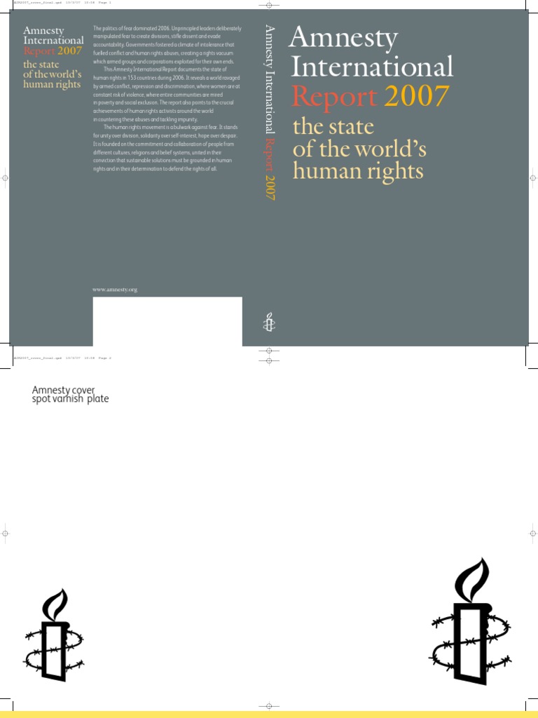 Amnesty International Report 2007 | PDF | Amnesty International | Human ...