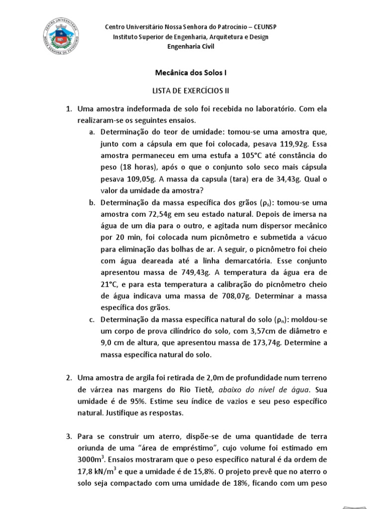 Lista 2-MS1 | PDF