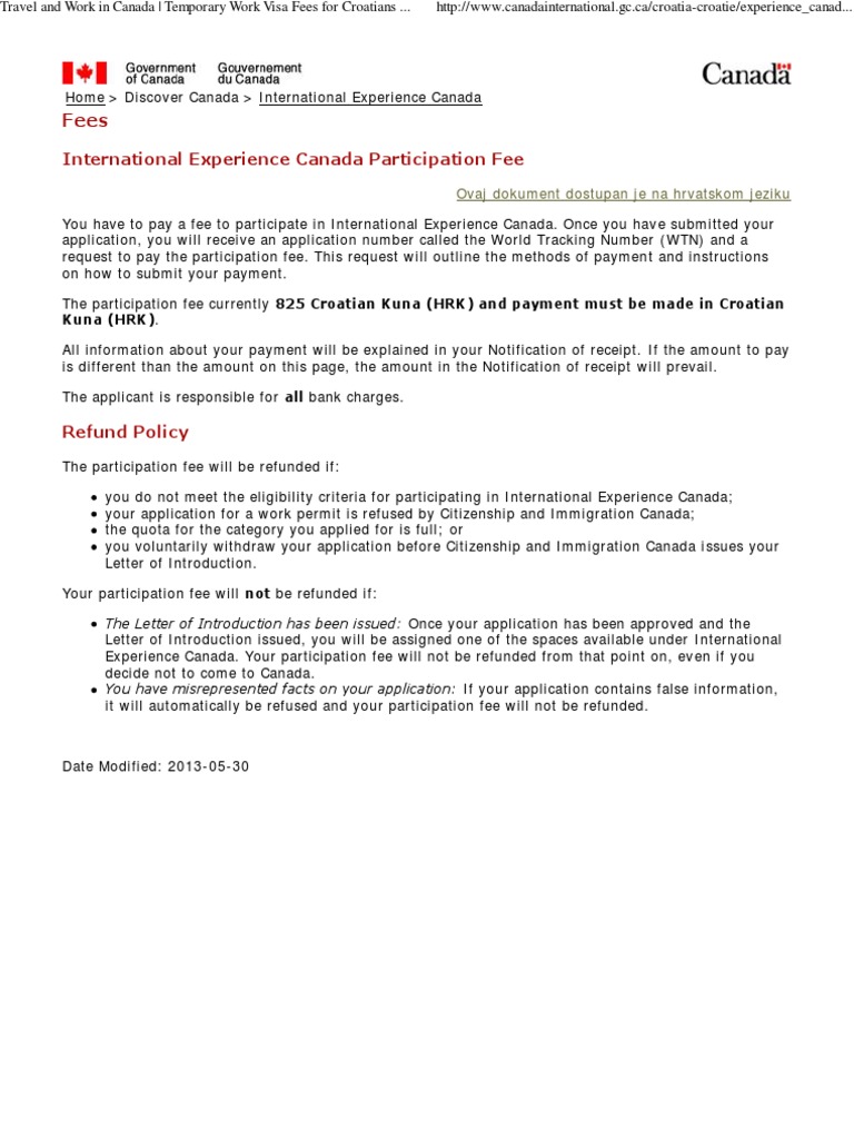 IEC - Young Professionals-En | PDF | Travel Visa | Passport