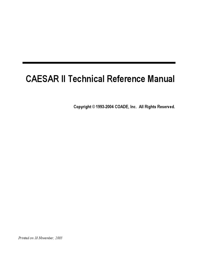 Caesar Ii - Ug | PDF | Stress (Mechanics) | Computer File
