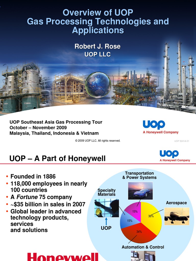 1 Overview of UOP Gas Processing Technologies and Applications | PDF ...