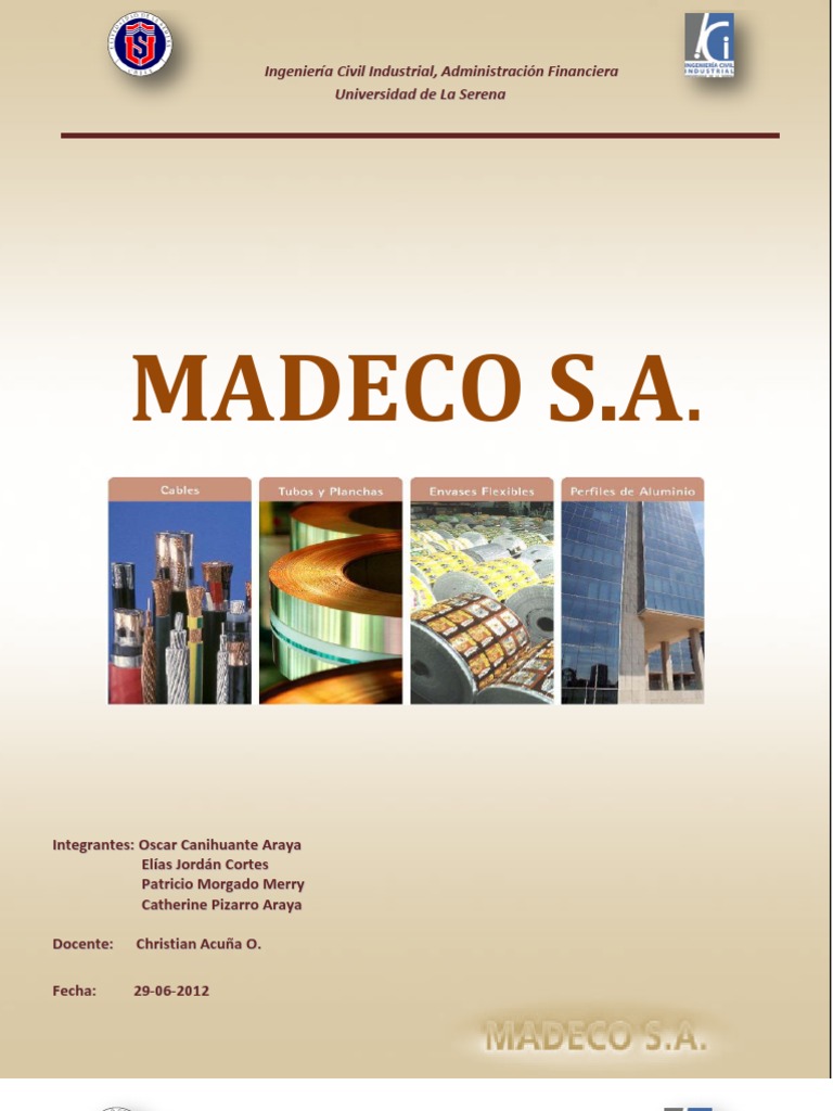 MADECO | PDF | Competitividad | Distribución (comercial)