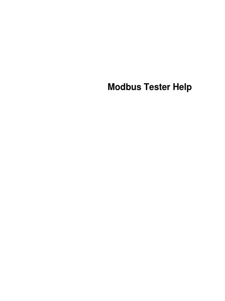 Omni Flow Computer Modbus Tester Help PDF | PDF