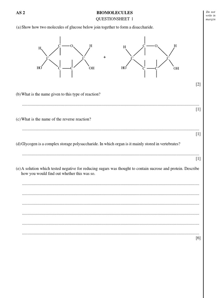 As 02 Biomolecules Ques - Biology | PDF | Nucleotides | Biomolecules