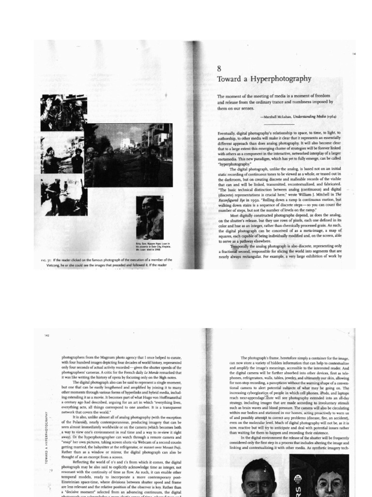 Fred Ritchin (2010) "Toward A Hyperphotography". After Photography. | PDF