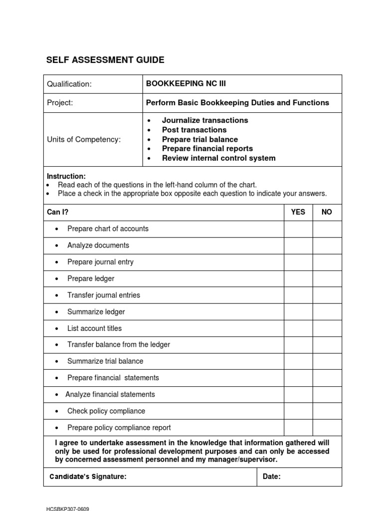 SAG - Bookkeeping NC III PDF | PDF | Bookkeeping | Accounting