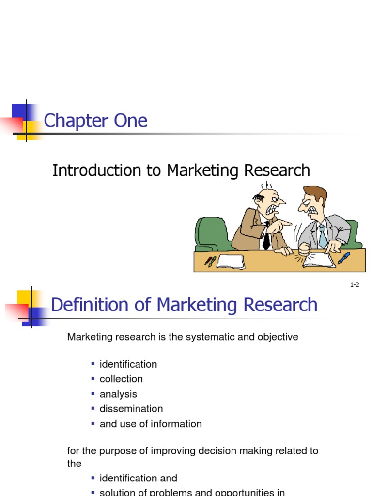Chapter One: Introduction To Marketing Research | PDF | Marketing ...