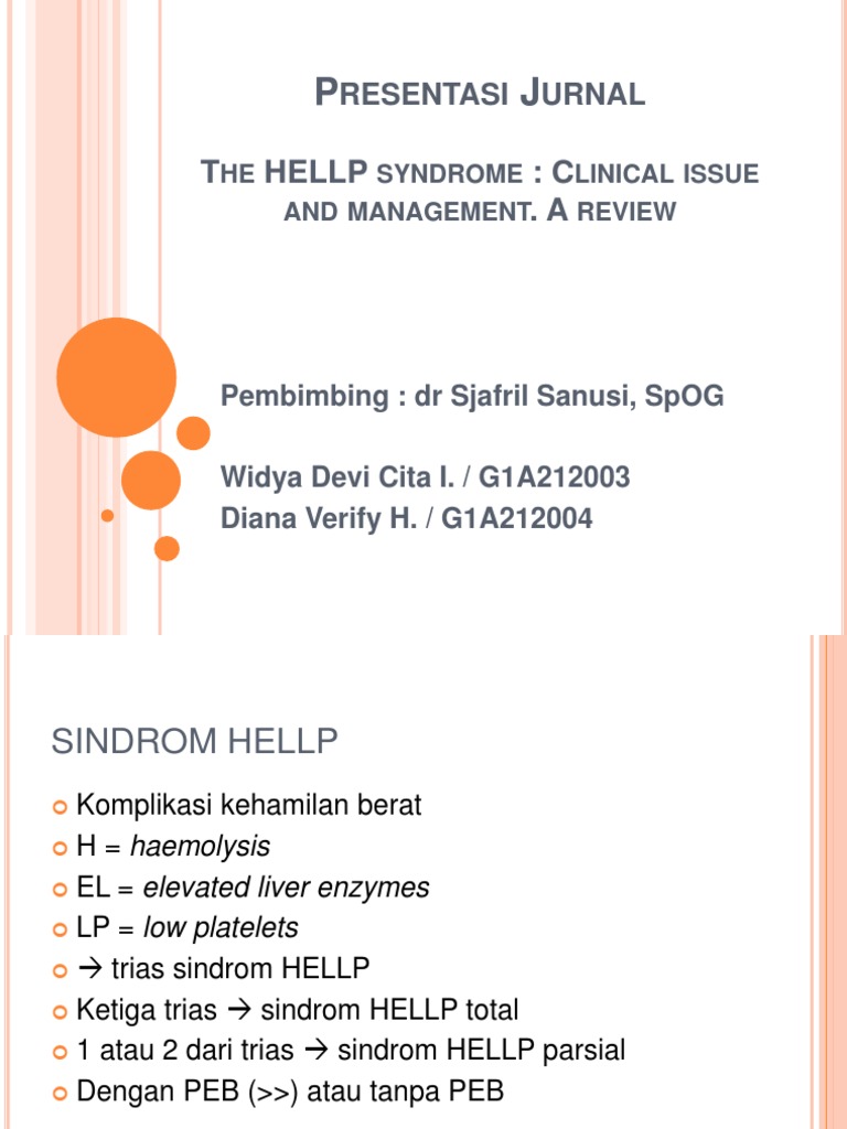 Hellp Syndrome | PDF