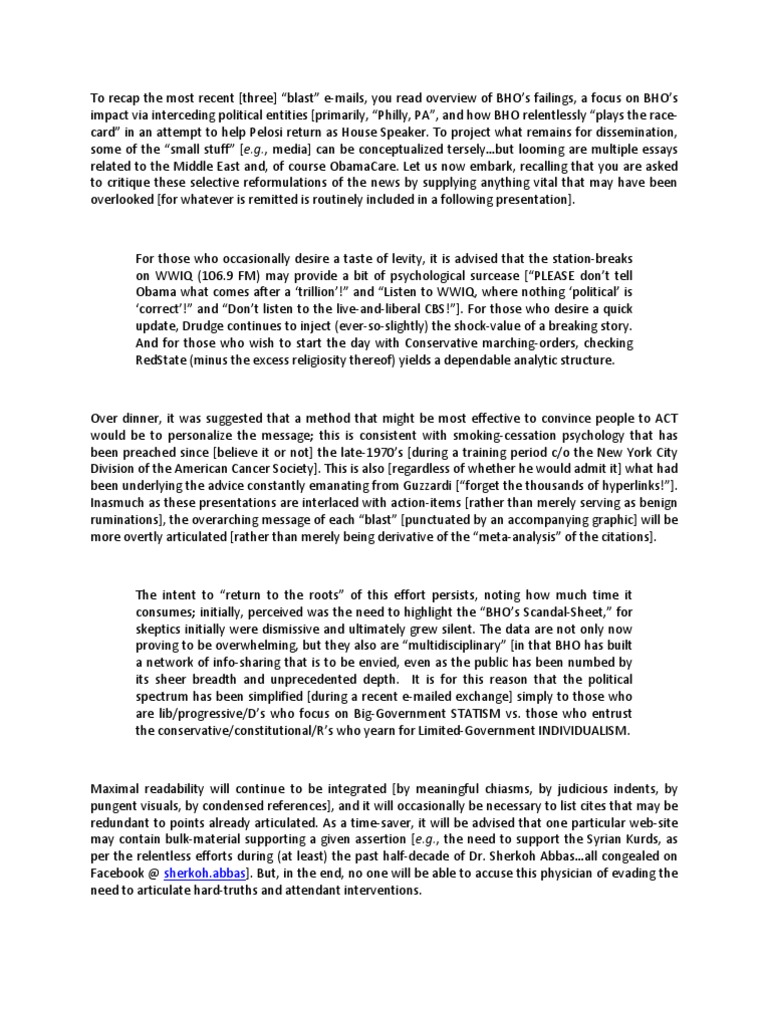 Anti Obama CV | PDF | Fox News | Al Jazeera