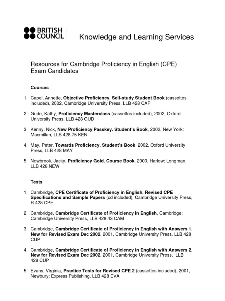 Cpe Course Resournces | PDF | University Of Cambridge | England