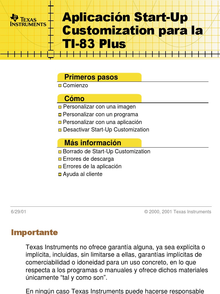 Program Esp TI-83 | PDF | Programa de computadora | Programación