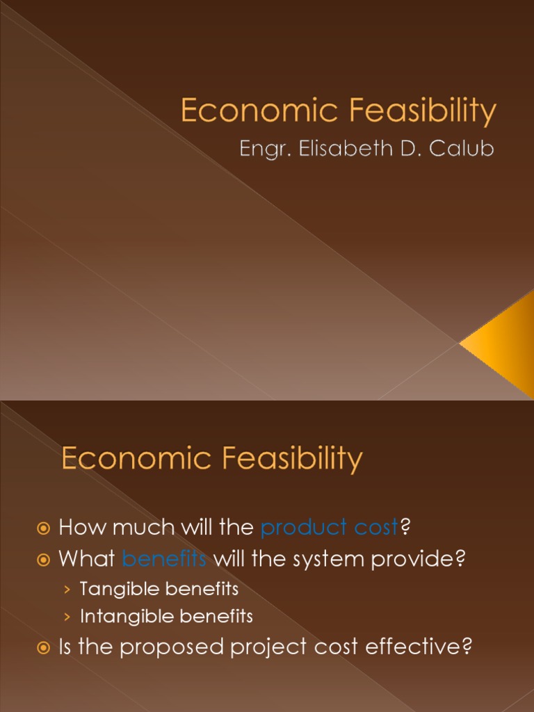 Economic Feasibility | Free Cash Flow | Investing | Free 30-day Trial ...