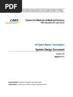 System Design Document - Sample | Pdf | Databases | Computer File