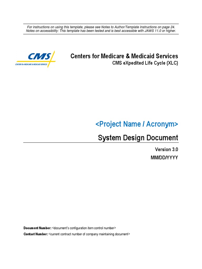 CMS XLC System Design Document overview | PDF | Component Based ...