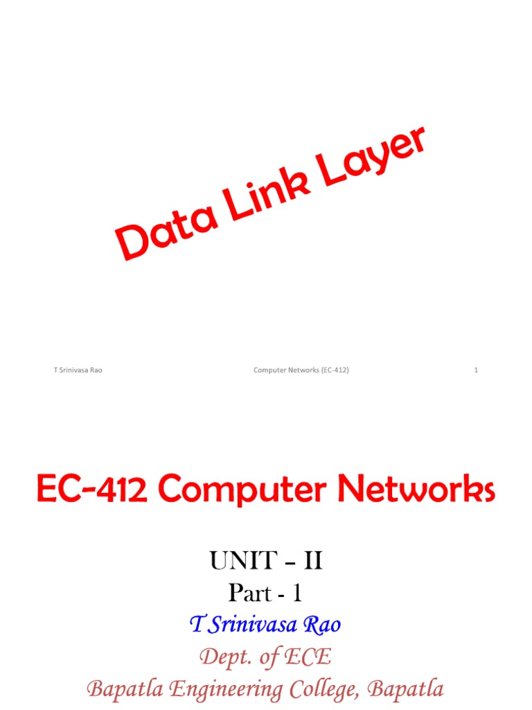Computer Networks Unit-II Part 1 | PDF | Communications Protocols | Network Packet