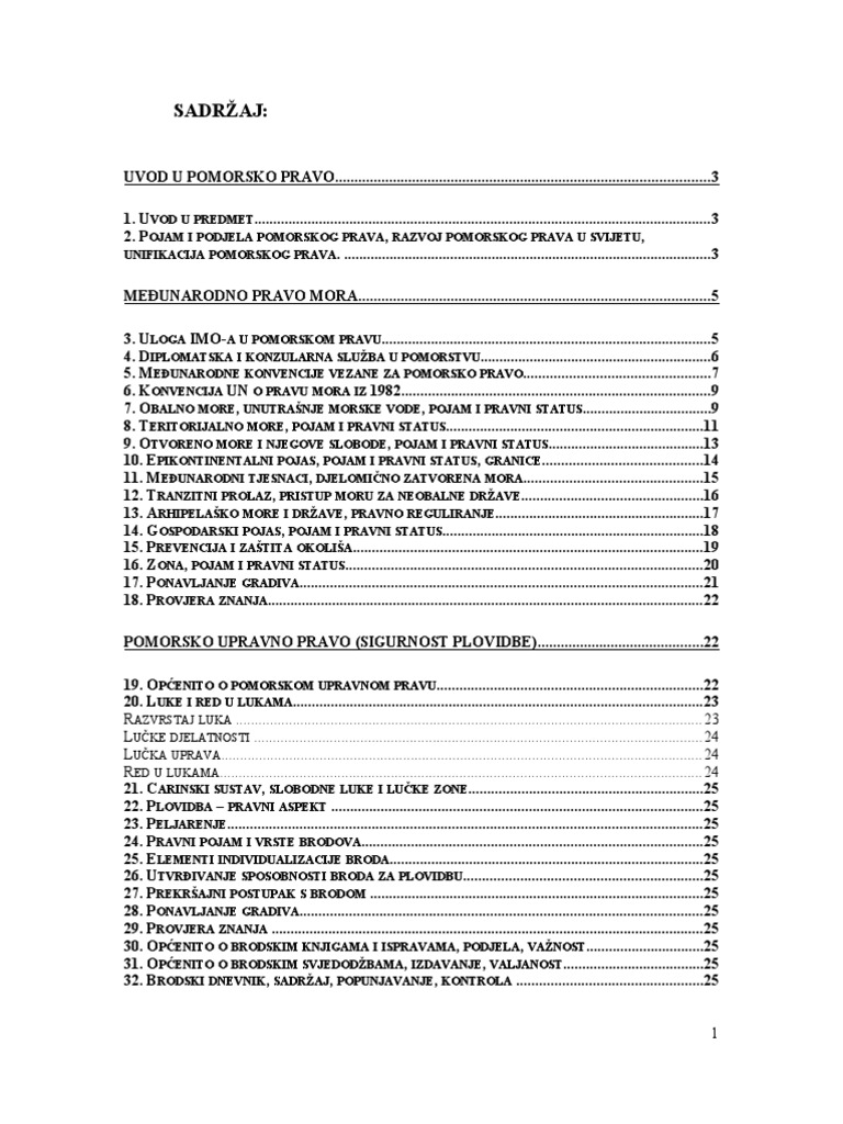 Pomorsko Pravo | PDF