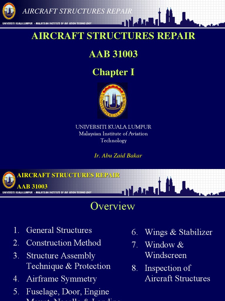 Aircraft Structures Repair I | PDF | Structural Load | Strength Of ...