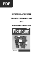 Platinum Mathematics Grade 5 Lesson Plans | PDF | Multiplication ...