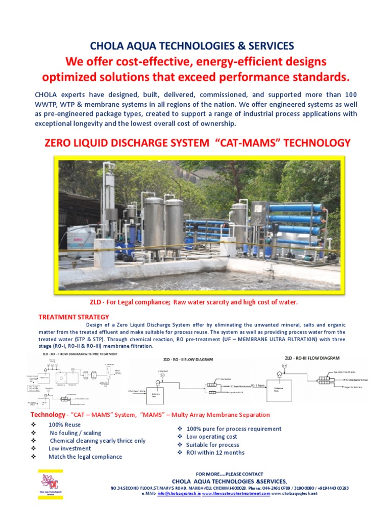 Zero Liquid Discharge System | PDF