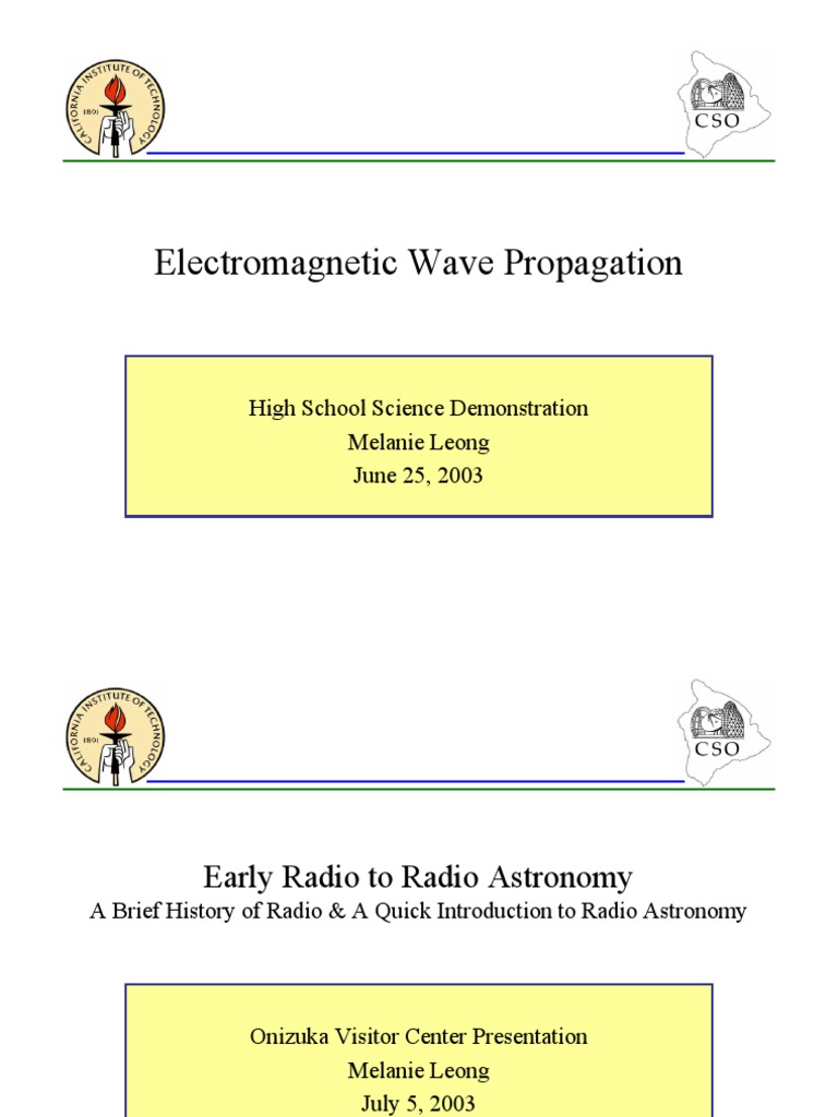 Electromag Demo | PDF | Radio | Electromagnetic Radiation
