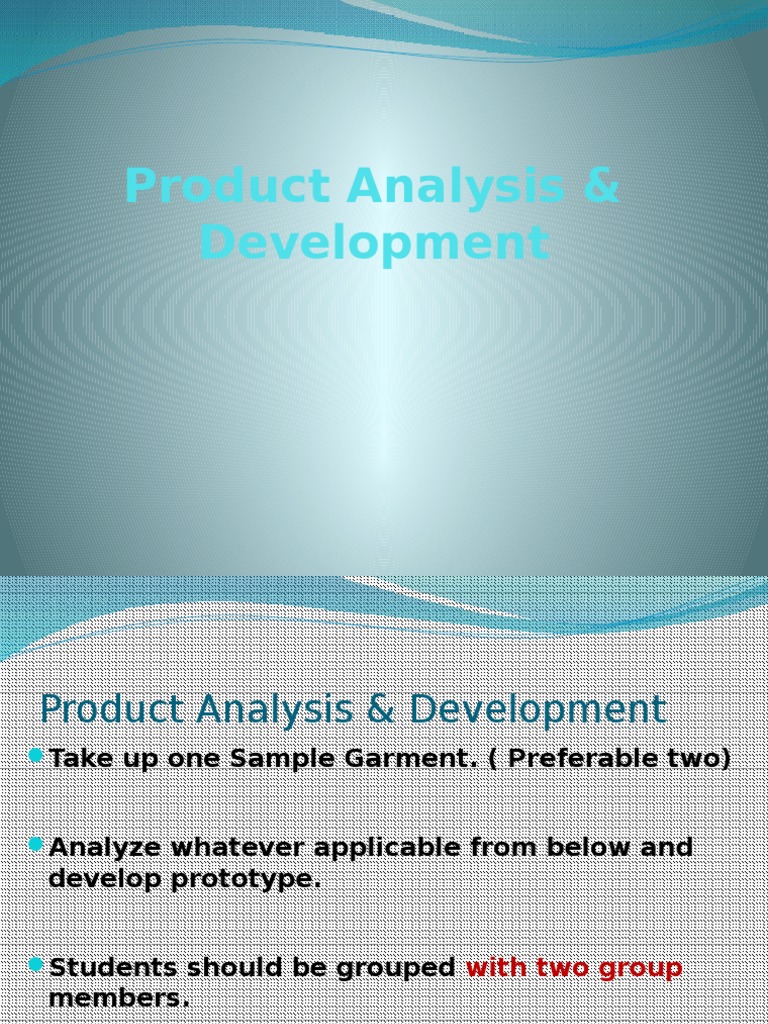 Product Analysis & Development | PDF | Textiles | Yarn