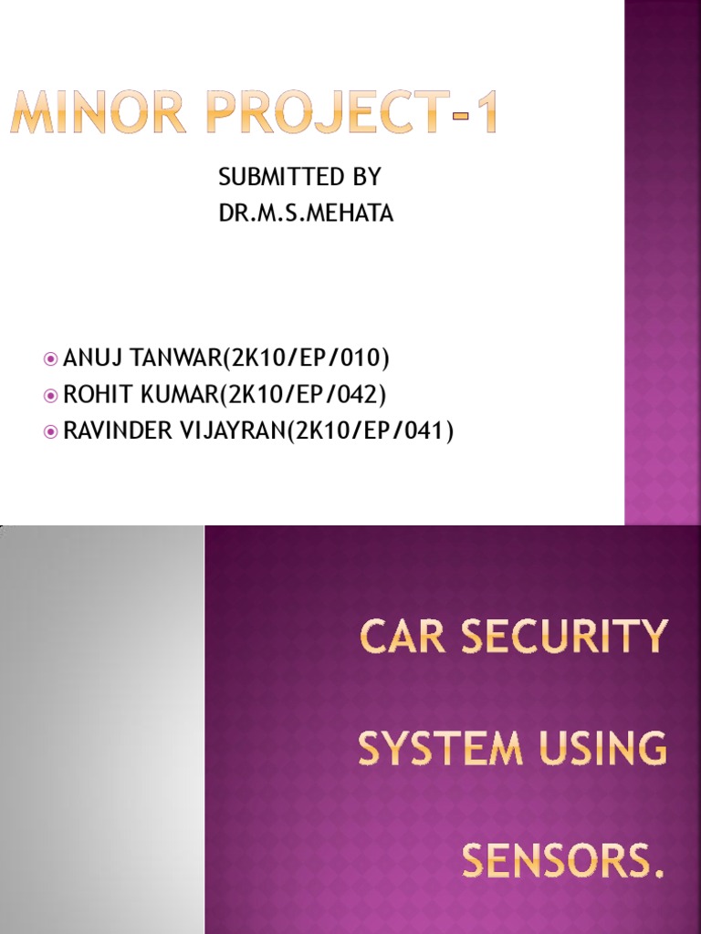 Home Security System Using Sensor Pdf Electronics Electronic