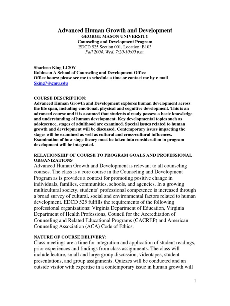 Advanced Human Growth and Development | PDF | Developmental Psychology ...