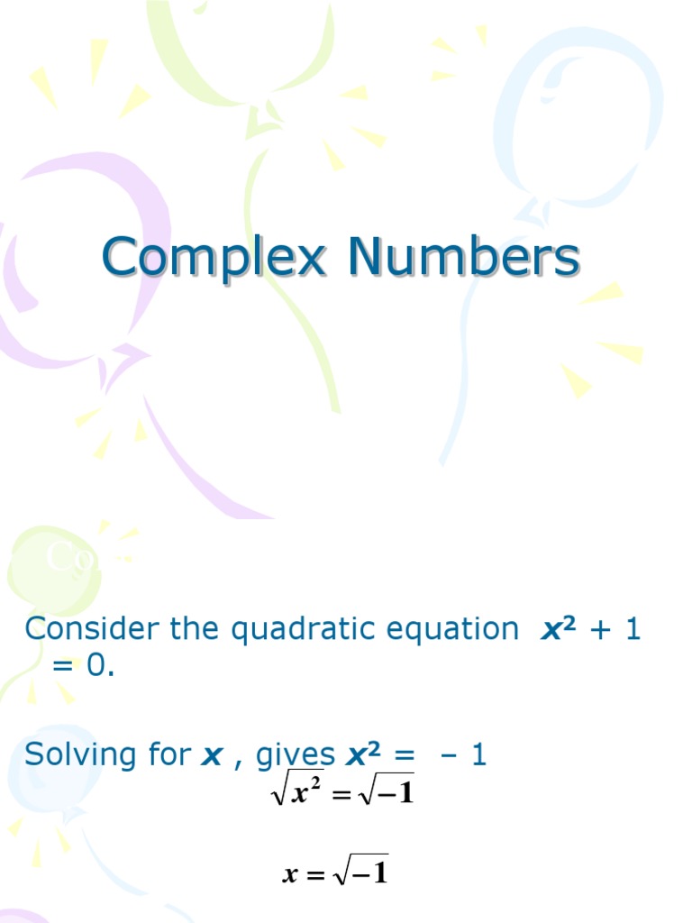 5 9complexnumbers 100625121412 Phpapp01 | PDF | Complex Number ...