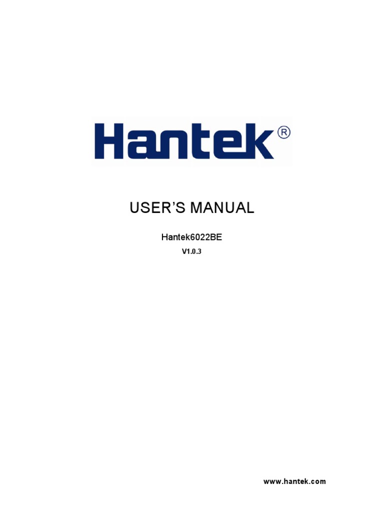 Hantek6022BE Manual | PDF | Amplitude | Computing