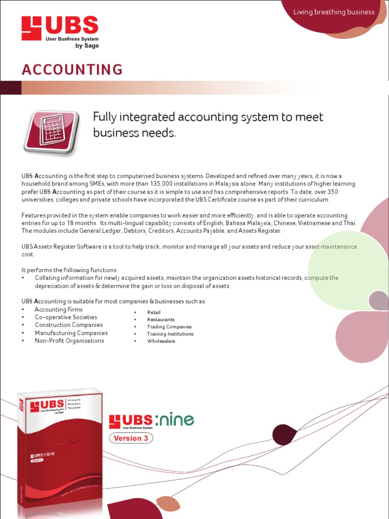 Ubs Accounting | Ubs | Accounting