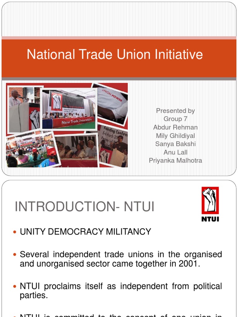 National Trade Union Initiative Overview | PDF | Finance & Money Management