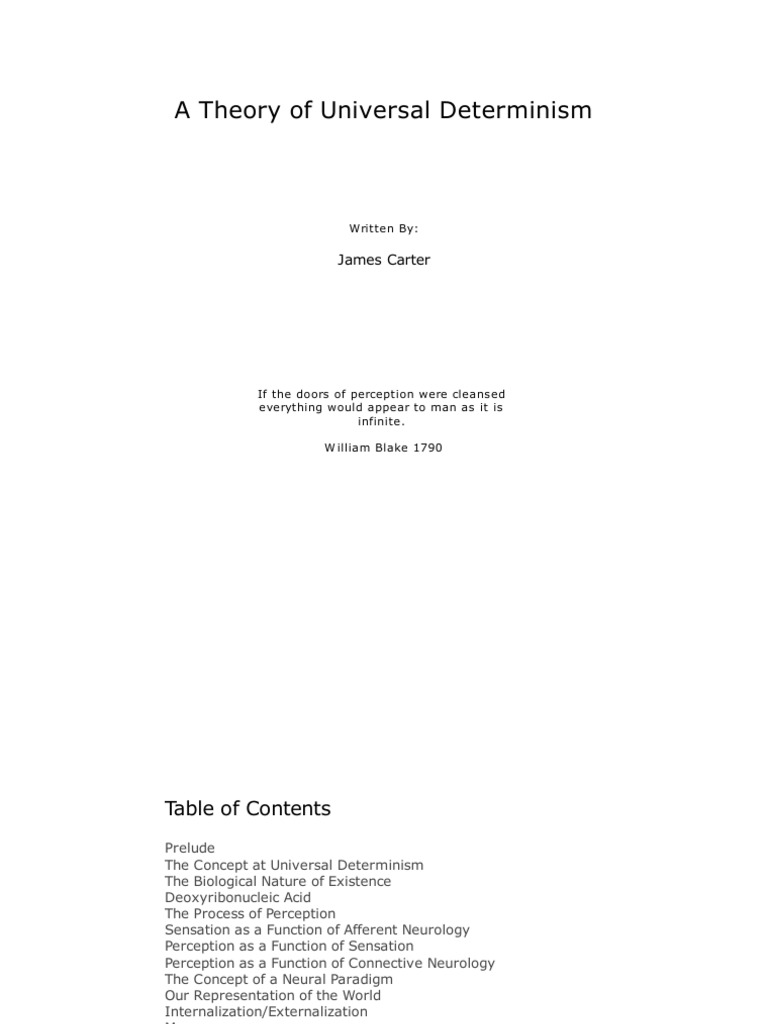 Universal Determinism | PDF | Nervous System | Neuron