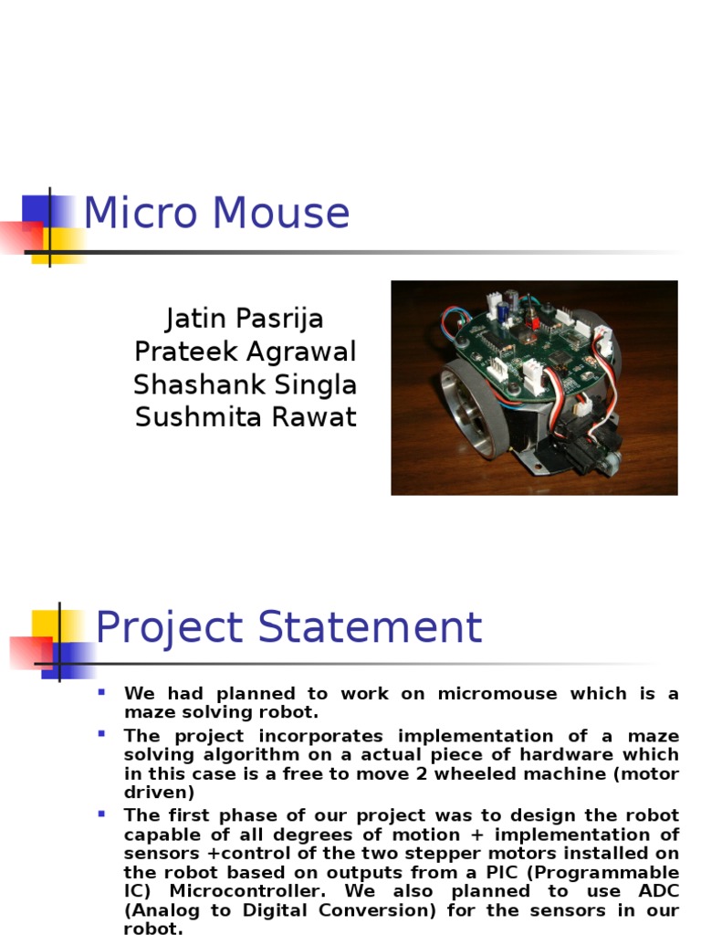 Micro Mouse | PDF | Analog To Digital Converter | Microcontroller