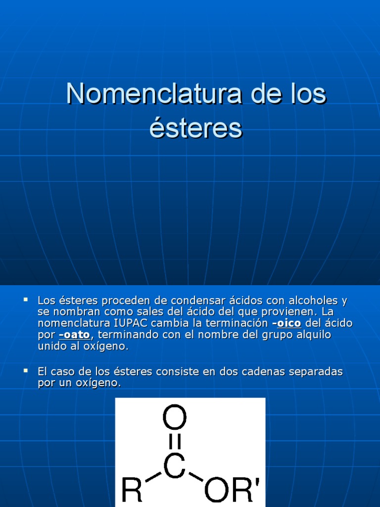 Presentacion Esteres | PDF