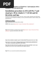 Installation STAAD - Pro V8i SS6 | PDF