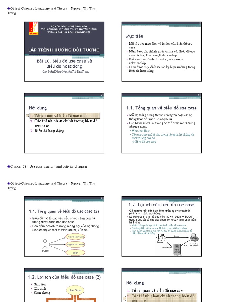Bai 10 - Bieu Do Use Case Va Bieu Do Hoat Dong | PDF