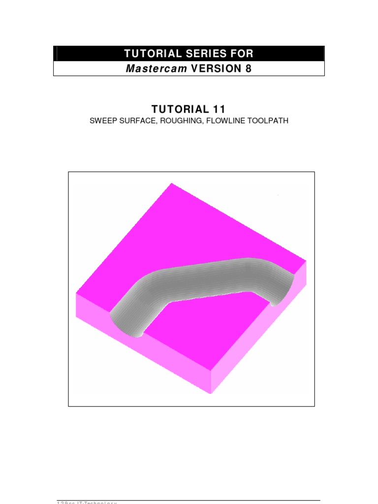Mastercam V8 3D Milling Tutorial | PDF | Contour Line | Angle