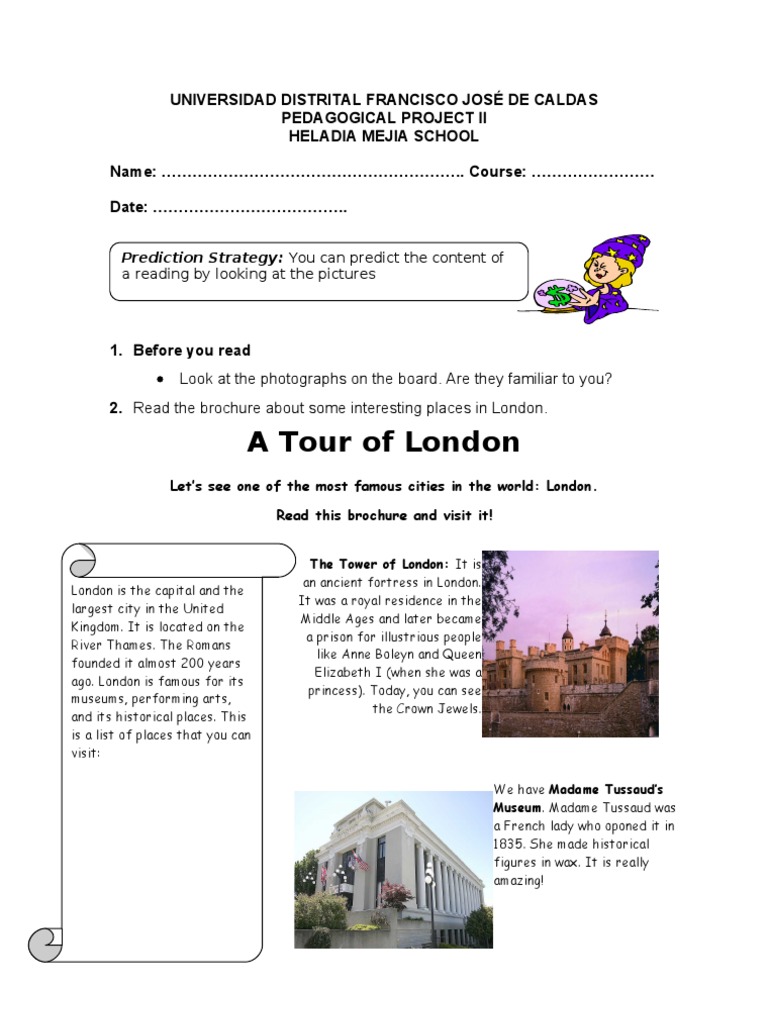 Reading Comprehension a Tour Around London | Palace | London