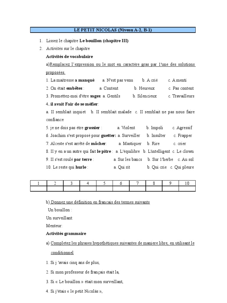 Le Petit Nicolas | PDF