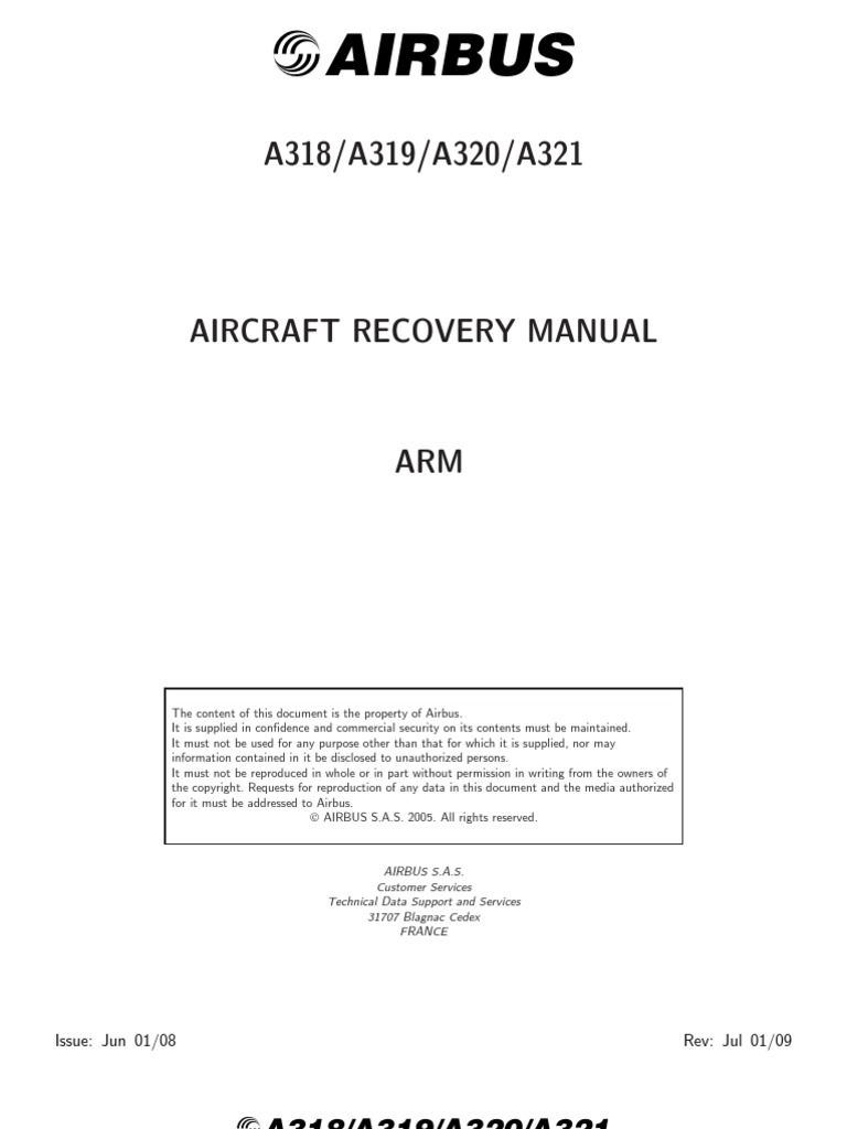 Arm A318 A319 A320 A321 20090701 | PDF | Landing Gear | Aircraft