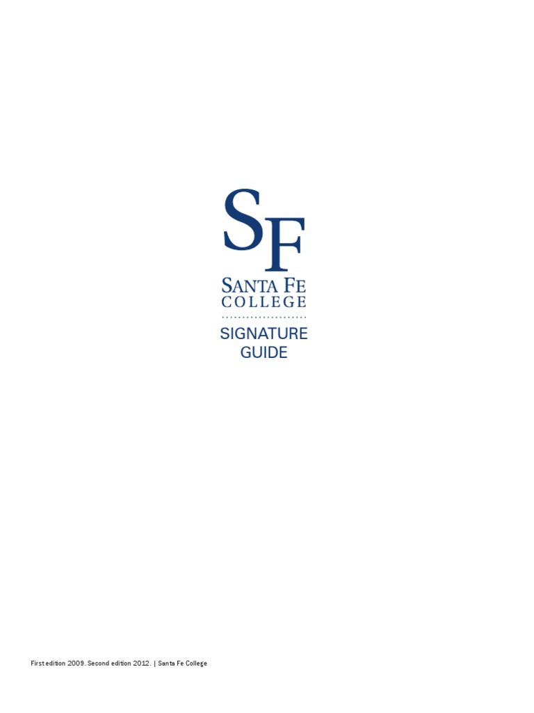 Santa Fe College Signature Guide | PDF | Emergency Medical Services | Logos